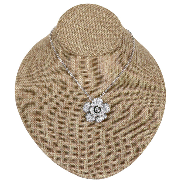 Lay-down Necklace Display - Burlap – Saga Display